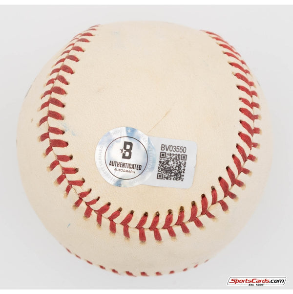 Lou Brock & Bob Feller Signed Autographed Baseball BAS - Sportscards.com