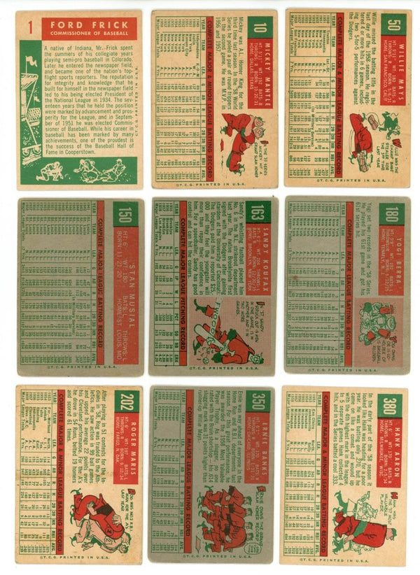 1959 TOPPS BASEBALL COMPLETE SET BREAK - 7 CARDS PER BOX! INCLUDES A H ...