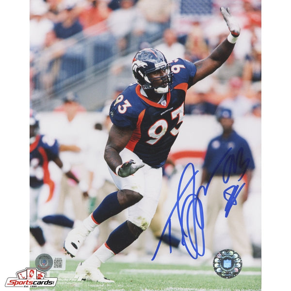Trevor Pryce Signed Auto 8x10 Photo Beckett BAS Broncos - Sportscards.com