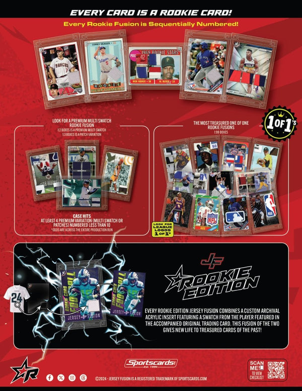 Jersey Fusion Rookie Edition Sealed Box - (1) Jersey Fusion Per Box ...