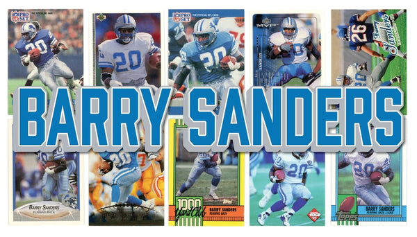 Barry Sanders Trading Card Player Pack – In Semi Rigid Holders ...