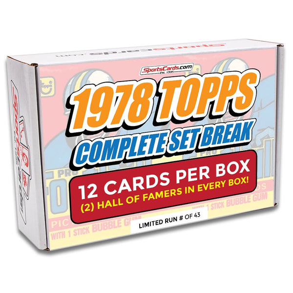 1978 TOPPS FOOTBALL COMPLETE SET BREAK - 12 CARDS PER BOX! 2 HOFERS IN ...
