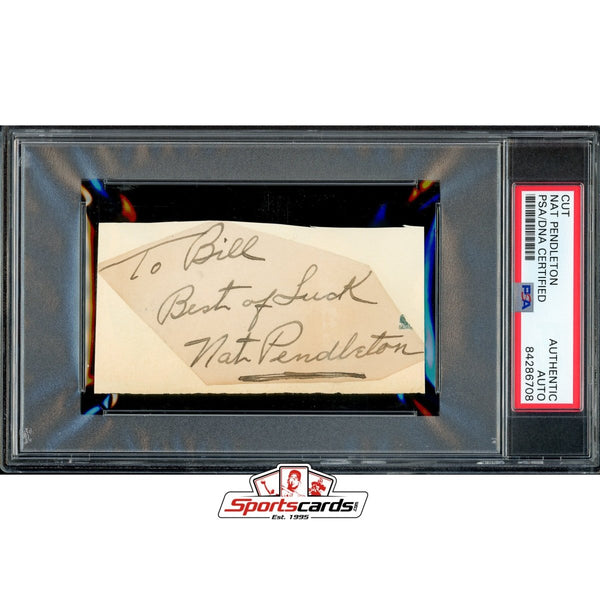 Nat Pendleton (d.1967) Signed Cut Autograph PSA/DNA - Sportscards.com