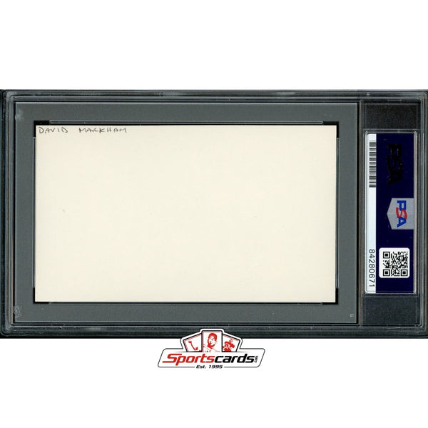 British Actor David Markham (d.1983) Signed 3x5 Autograph PSA/DNA ...